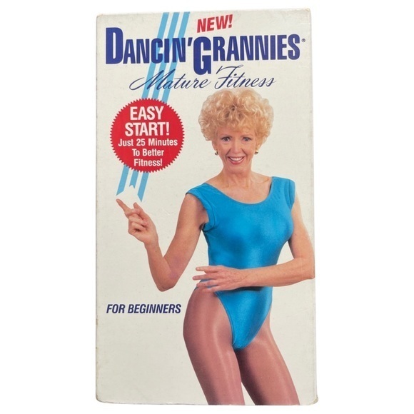 Media | Vintage Vhs Dancin Grannies Mature Fitness Aerobics | Poshmark